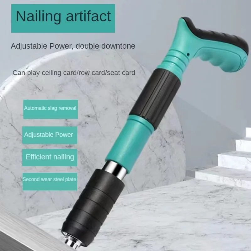 Manual mini steel nail gun riveting tool for household wall fasteners ...