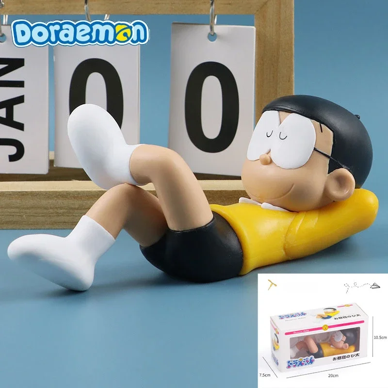 Anime-Doraemon-Nobita-Nobi-Sleep-Car-Decoration-Kawaii-Action-Figure ...