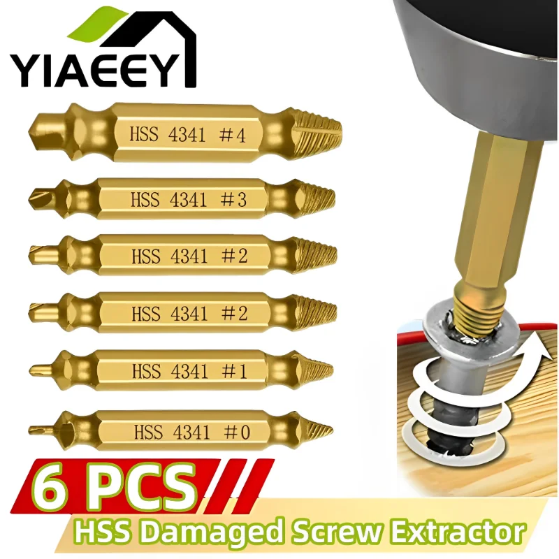 HSS-Damaged-Screw-Extractor-Drill-Stripped-Screw-Extractor-Remover-Set ...