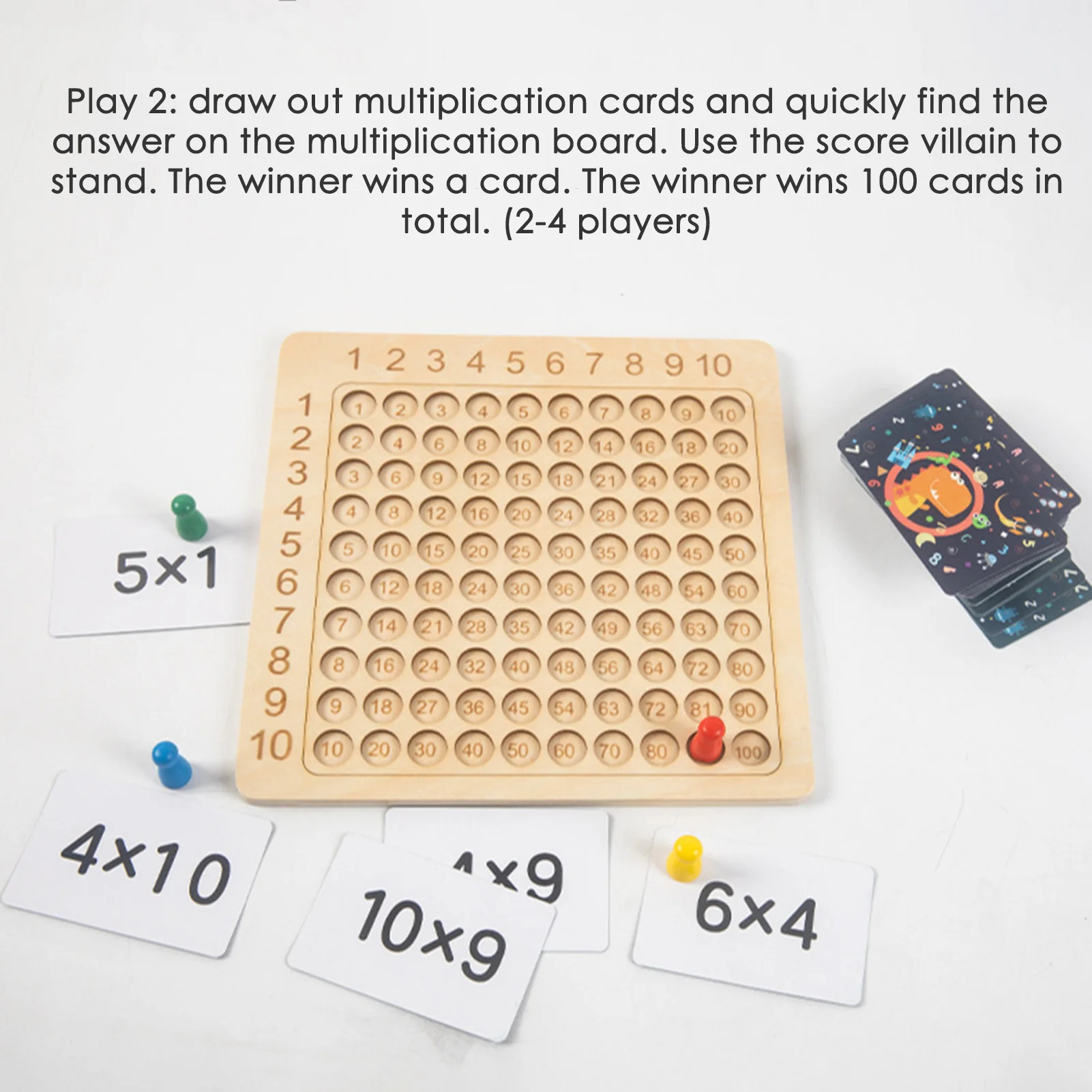 Multiplication - Jeu de Multiplication ou d'addition en bois, Puzzle de ...