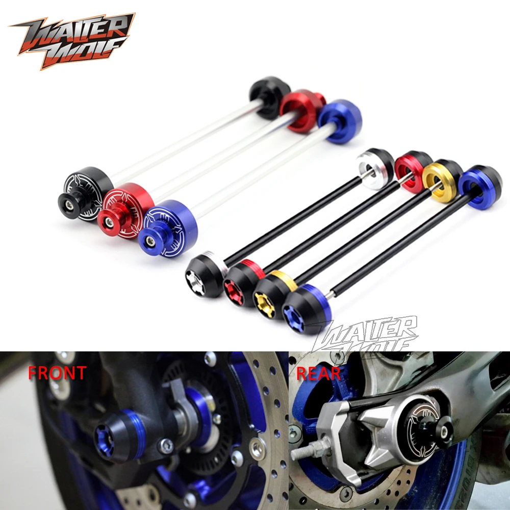 Front Rear Axle Fork Wheel Crash Slider For YAMAHA MT07 FZ07 XSR 700 MT ...