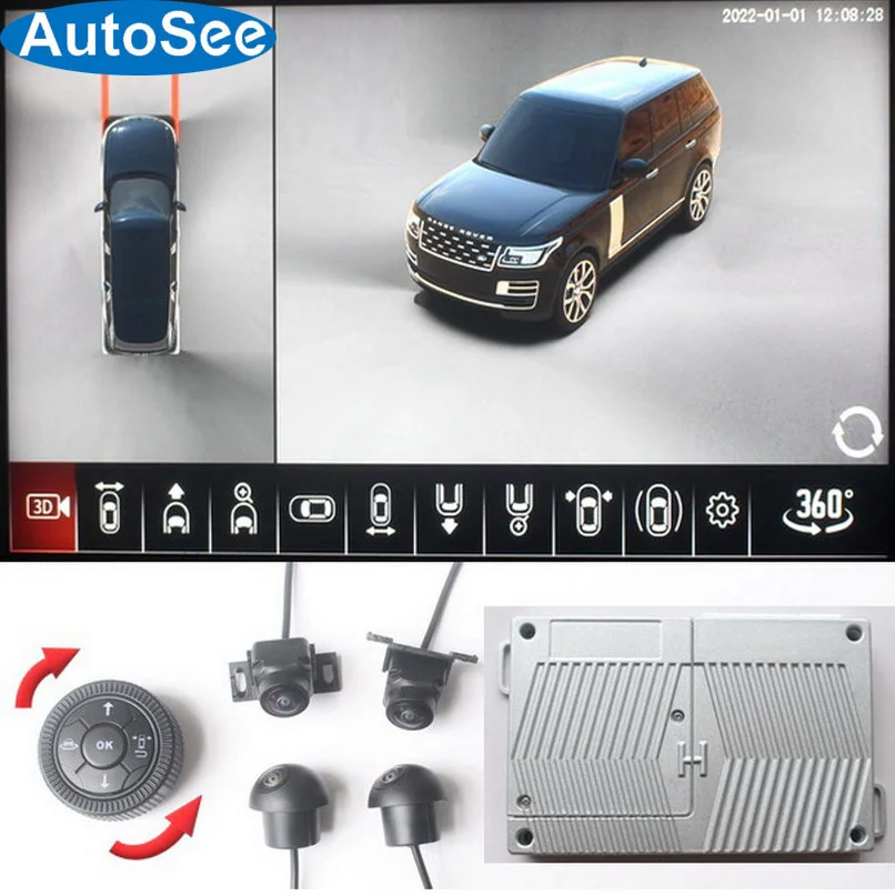for Land Rover Range Rover 3D car 360 degree camera bird eye panoramic ...