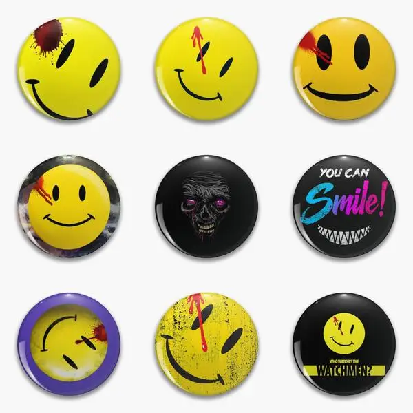 Watchmen Smiley Face Button