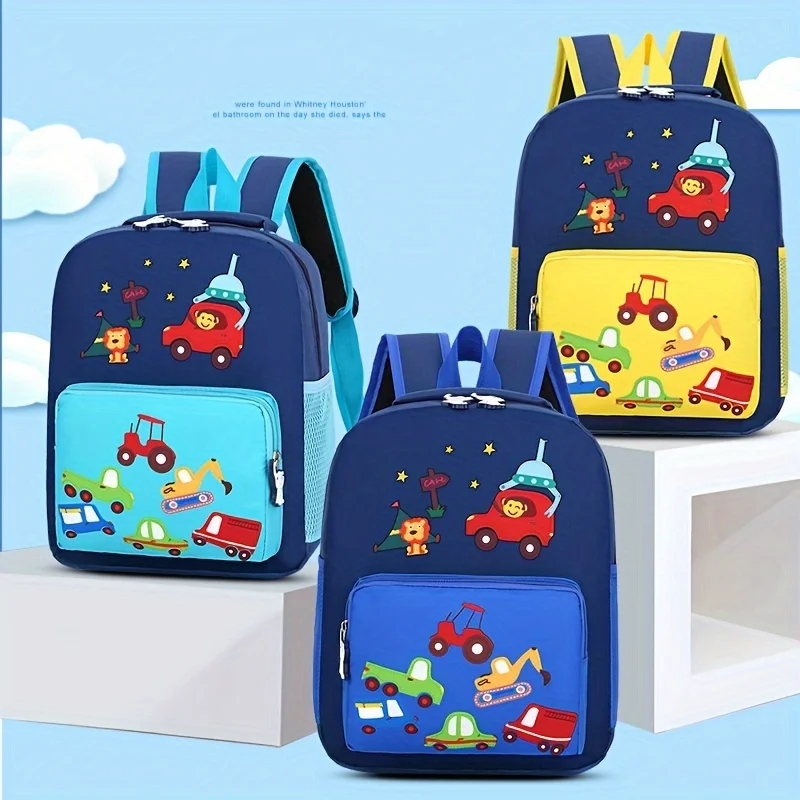Lightweight-Kids-Backpack-School-Bag-Children-Cute-Cartoon-Animal-Car ...