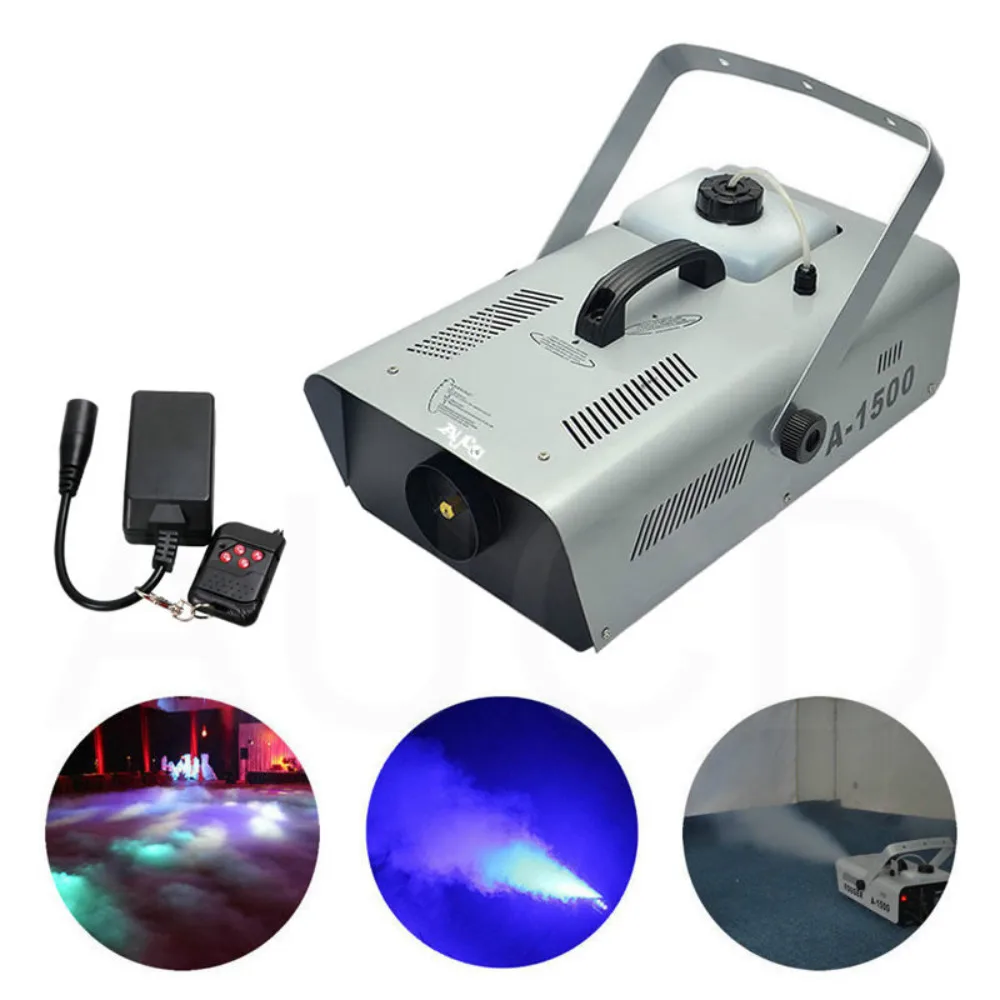 1500W 2.5L Remote Control Family Ball Light Smoke Fog Machine Home ...