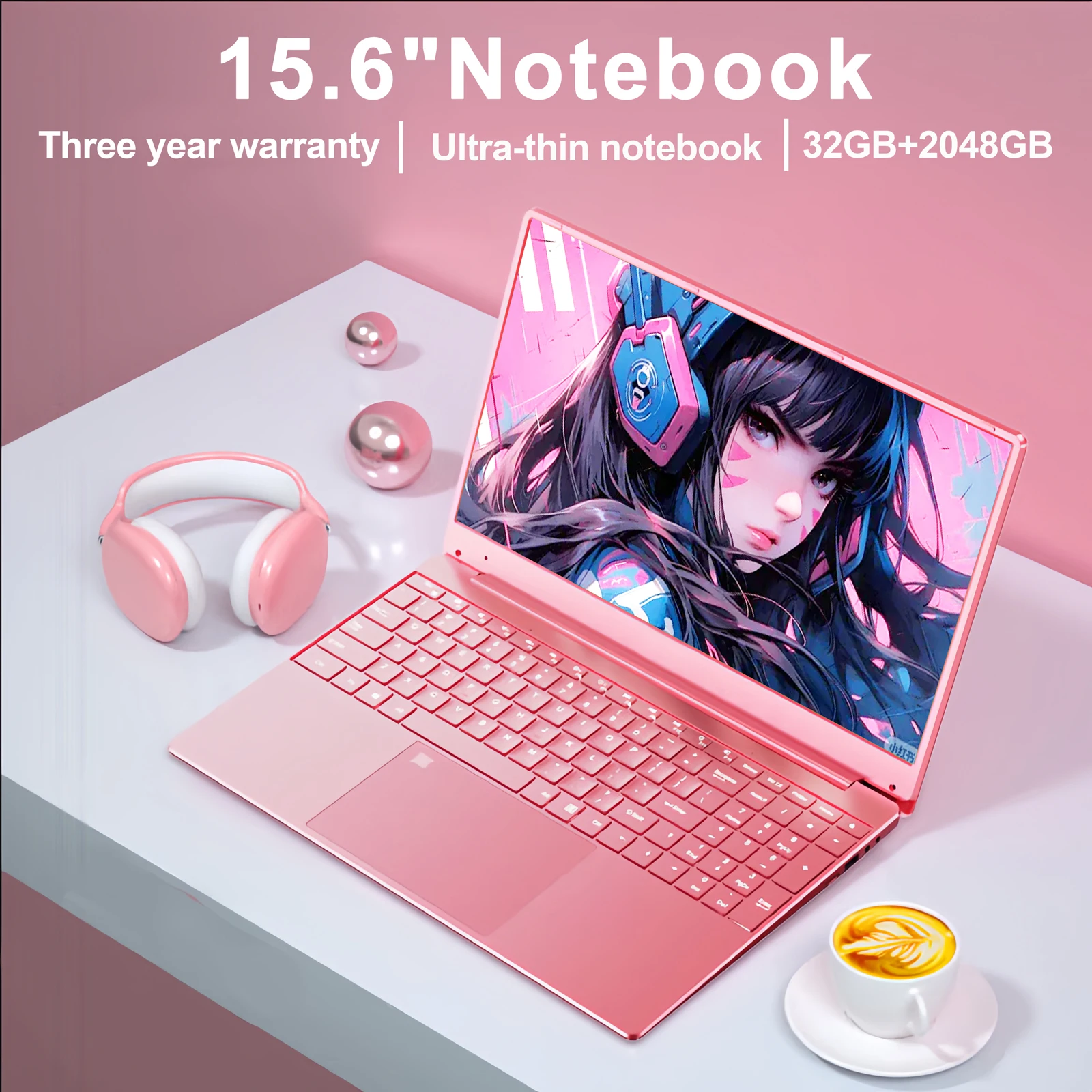 15-6-Laptop-Intel-Celeron-N5095-notebook-gamer-32GB-RAM-2TB-SSD-Office ...