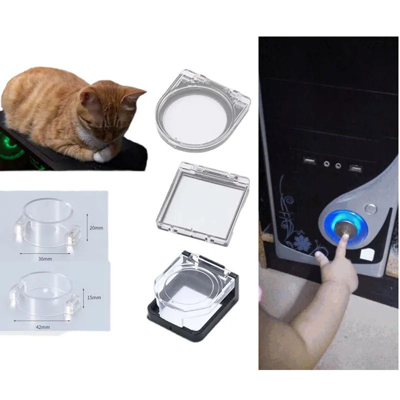 Power Button Protective Cover Accessories | Power Button Cover Pc ...