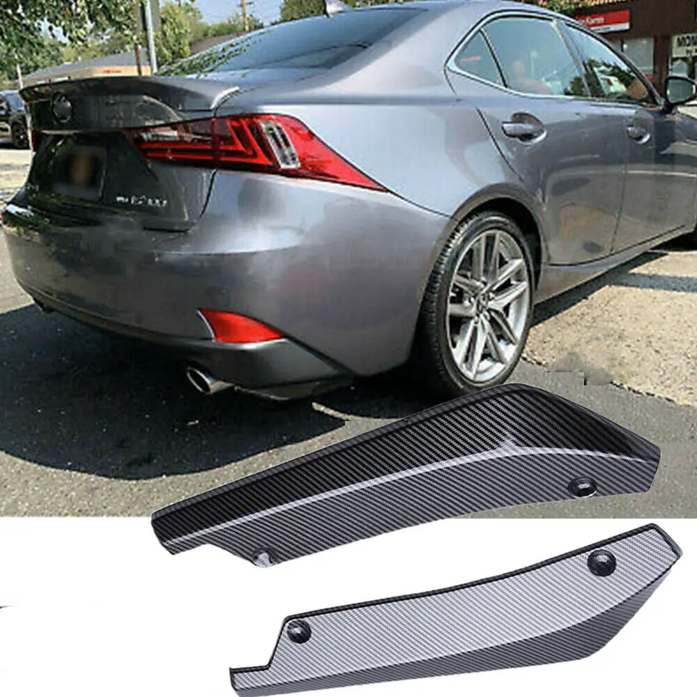 2PCS-Rear-Bumper-Lip-Diffuser-Splitter-Canard-Spoiler-Body-Kit ...