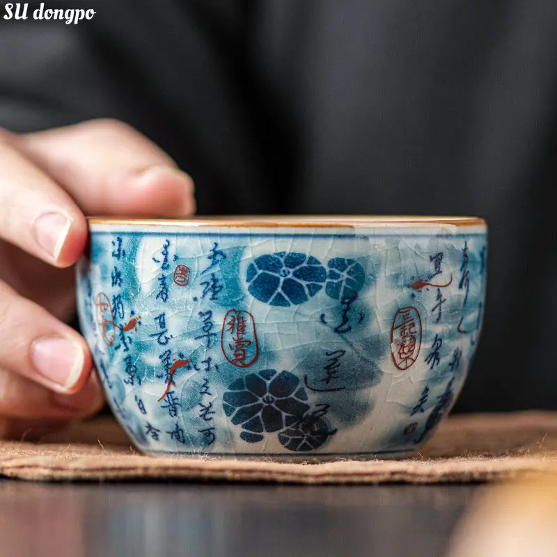Blue-and-White-Antique-Old-Clay-Kungfu-Tea-Master-Cup-Ceramic-Fengshui ...