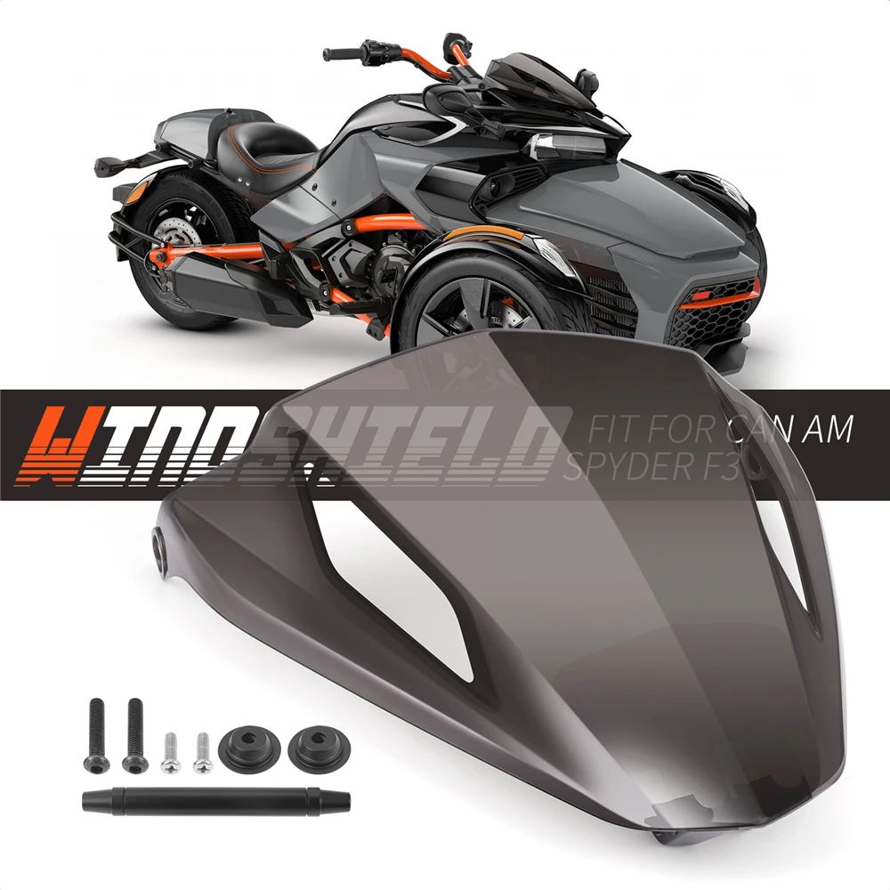 Motorcycle Windshield Front Windscreen Deflector for Can AM Spyder F3 ...