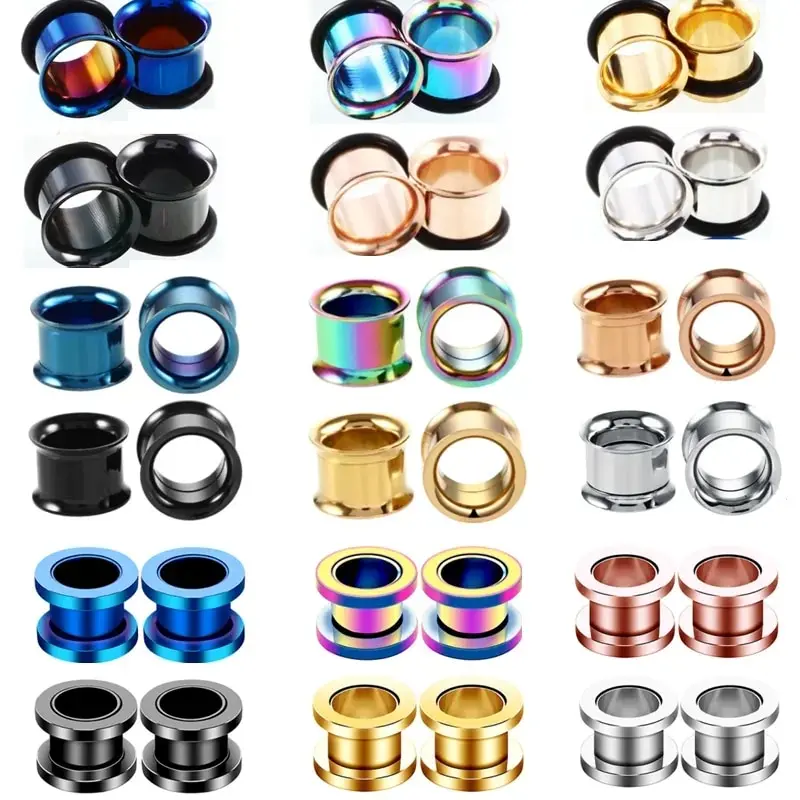 A-o-inoxid-vel-Orelha-Piercing-Polia-Metal-Ear-Expansores-Helix ...