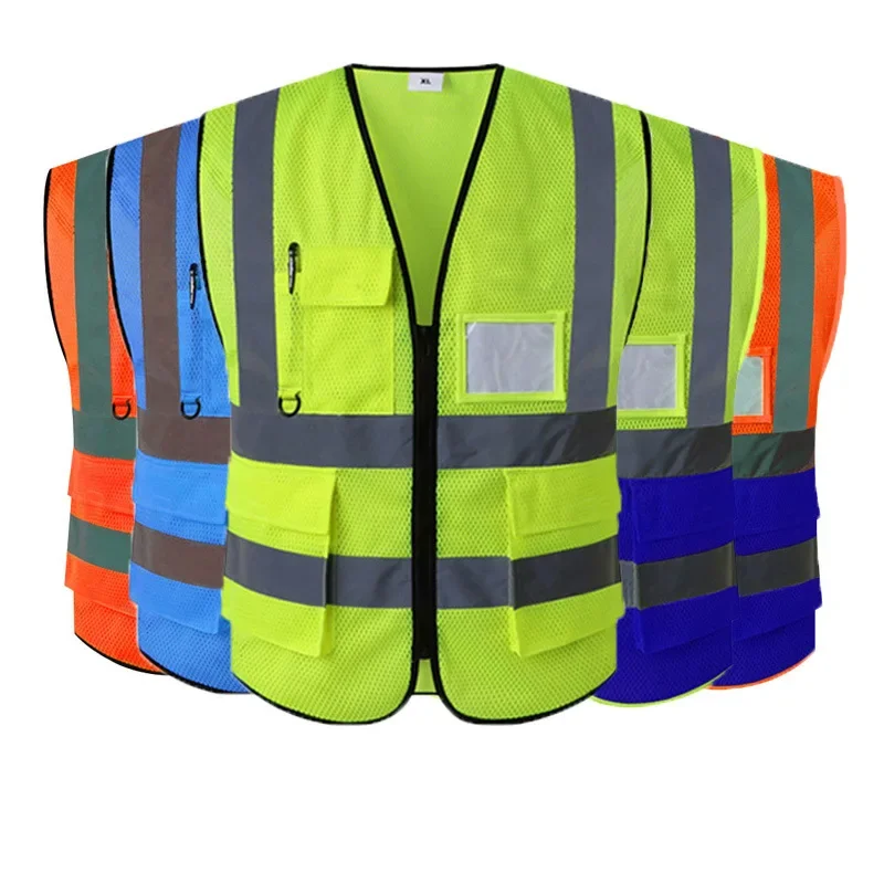 Hi-Vis-VIZ-Excutive-Vest-High-Visibility-Reflective-Mesh-Vest-Multi ...