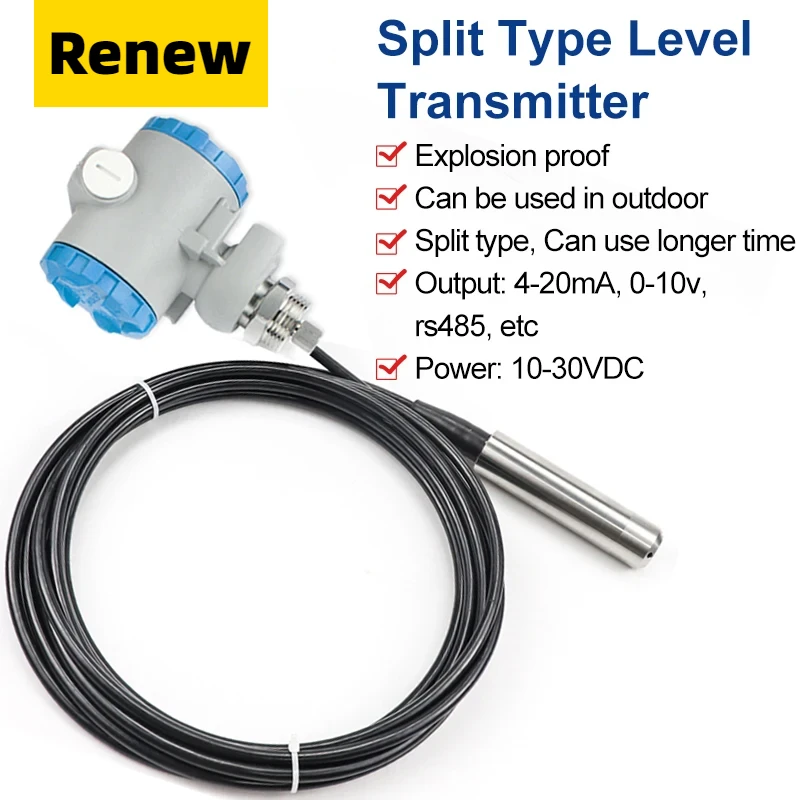 400m-Split-type-Explosion-proof-Liquid-Water-Level-Transmitter-Sensor-Static-Pressure ...