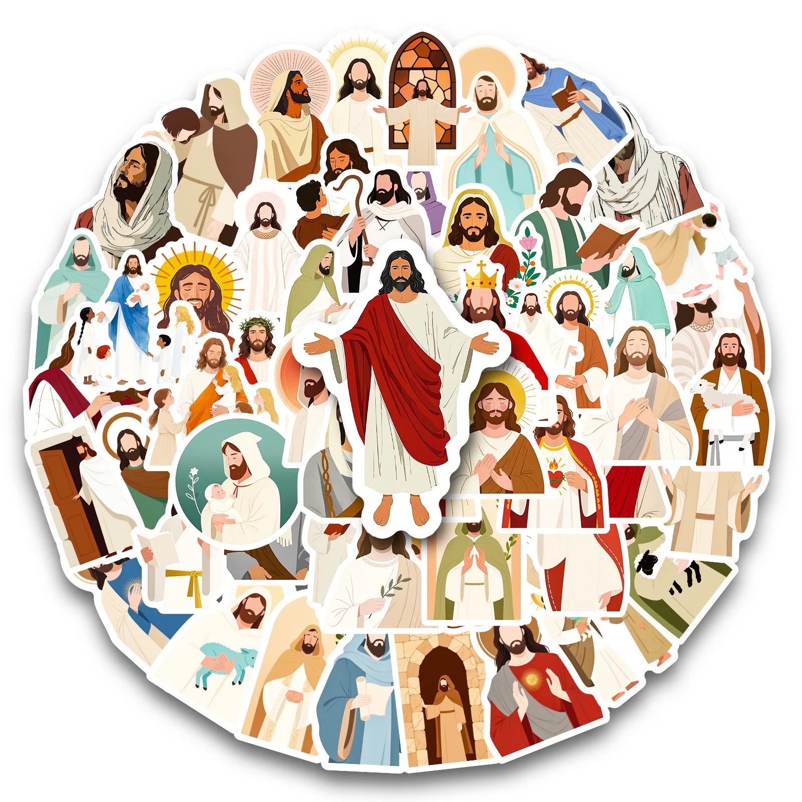 10/56pcs Jesus Bible God Christian Stickers Bible Verse Decals For ...