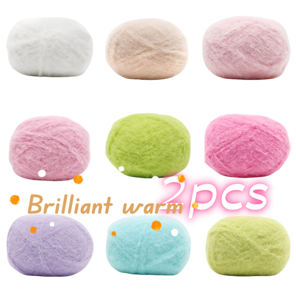 40g/2pcs Super Soft Imitation Wool Felt Yarn，Soft and Skin-friendly ...