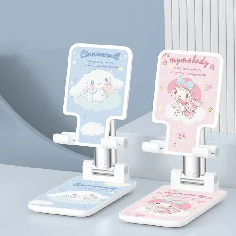 Kawaii-Sanrioed-My-Melody-Cinnamoroll-Desk-Mobile-Phone-Holder-Foldable ...