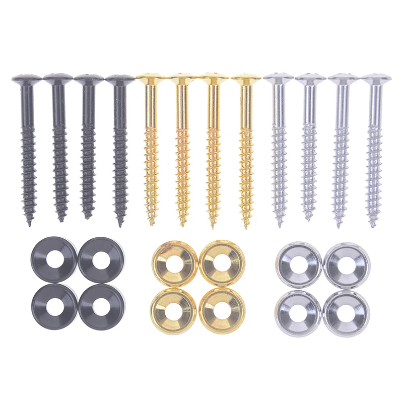 4Pcs-Electric-Guitar-Neck-Mounting-Ferrules-bushings-And-Screws-Guitar ...