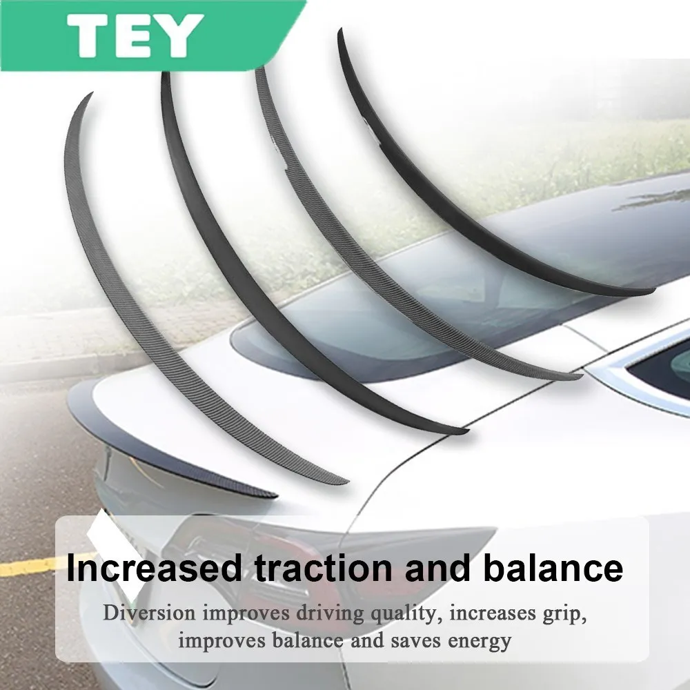 Car Tail Spoiler Carbon Fiber Abs For Tesla Model 3 Y Original High ...