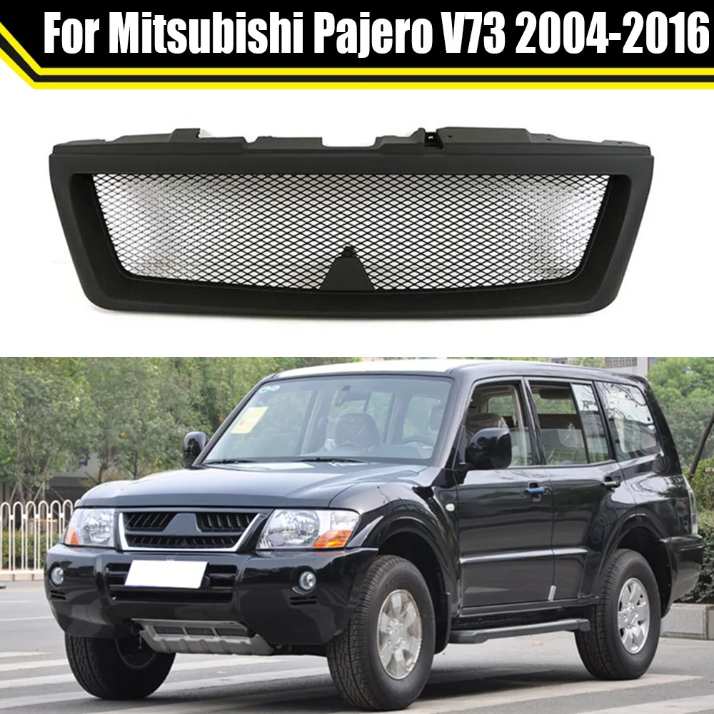 Rejillas de parachoques modificadas para Mitsubishi Pajero V73 2004-2016, cubierta de rejilla ...