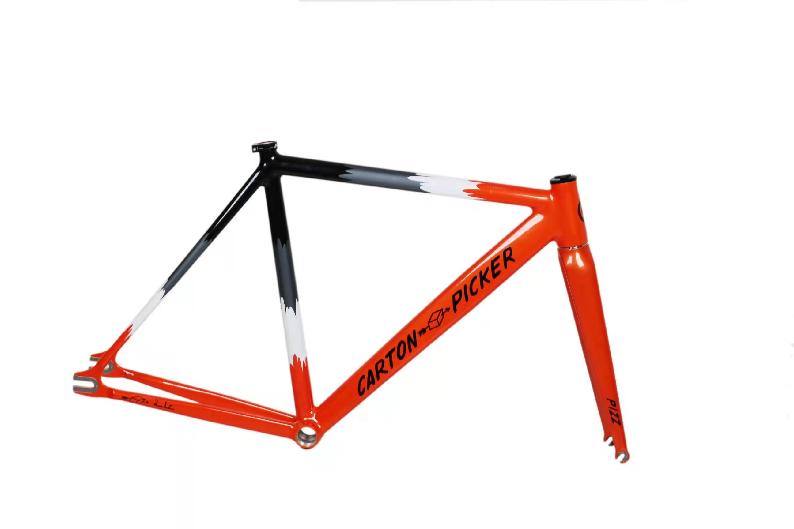 Bright Orange Pizz Carton Picker 700c 6069 Aluminum Fixed Gear Frame ...