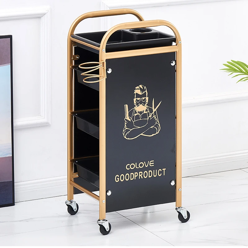 Multi layer Hairdresser Cart With Wheels Large capacity Beauty Cart ...