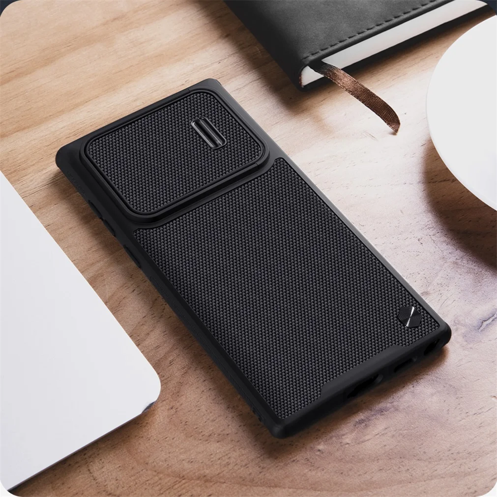 Nillkin para samsung galaxy s23 ultra caso capa de mola texturizada ...