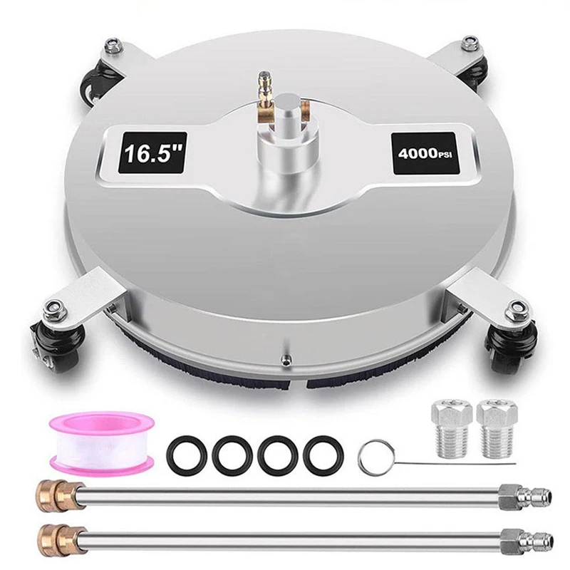 Pressure-Washer-Surface-Cleaner-16-5-4-Wheels-Stainless-Steel-Heavy ...