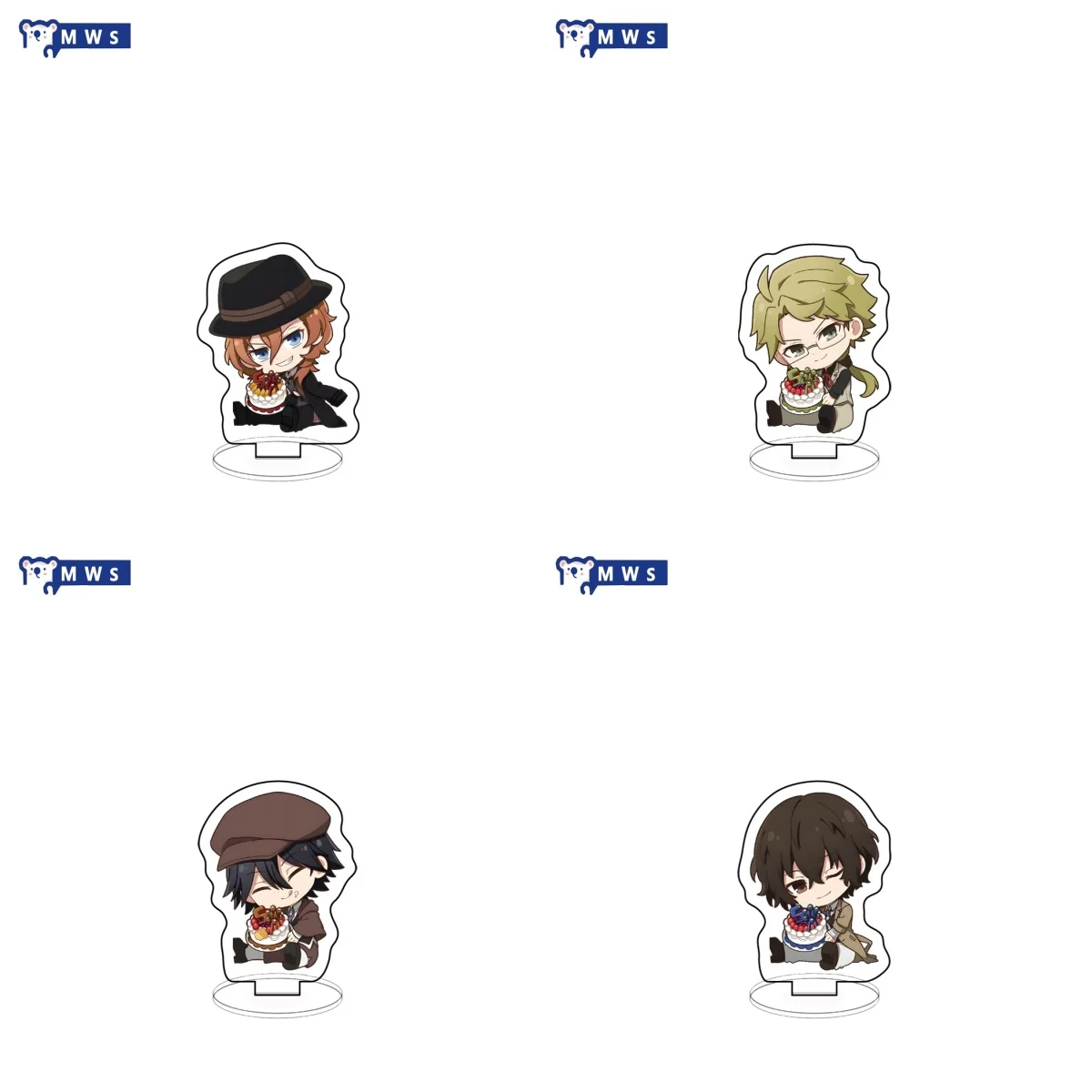 Anime Bungou Stray Dogs Figures Acrylic Stand Dazai Osamu Nakahara ...