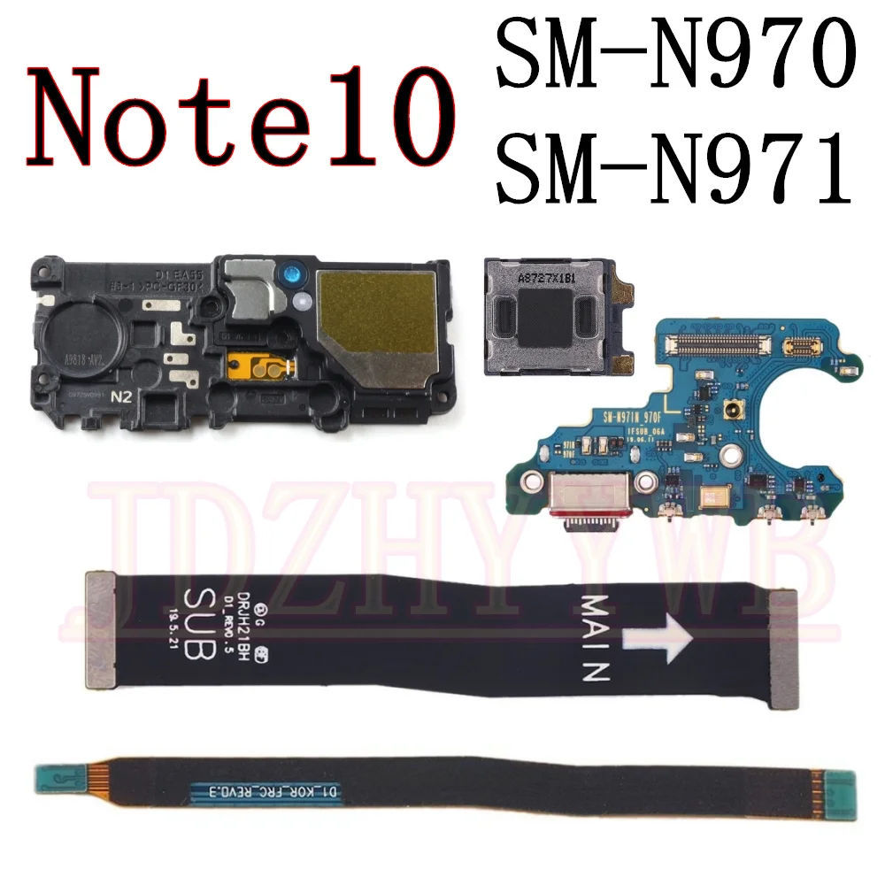 Earpiece Loudspeaker Charging Port Board For Samsung Note10 Note 10 5G ...