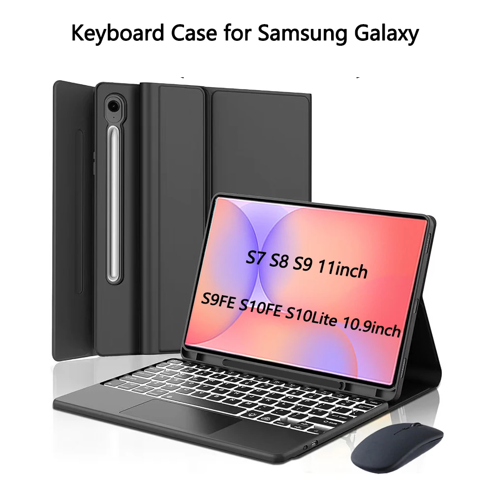Case for Samsung Galaxy Tab S10Lite S10FE S9FE 10.9 lnch,Detachable ...