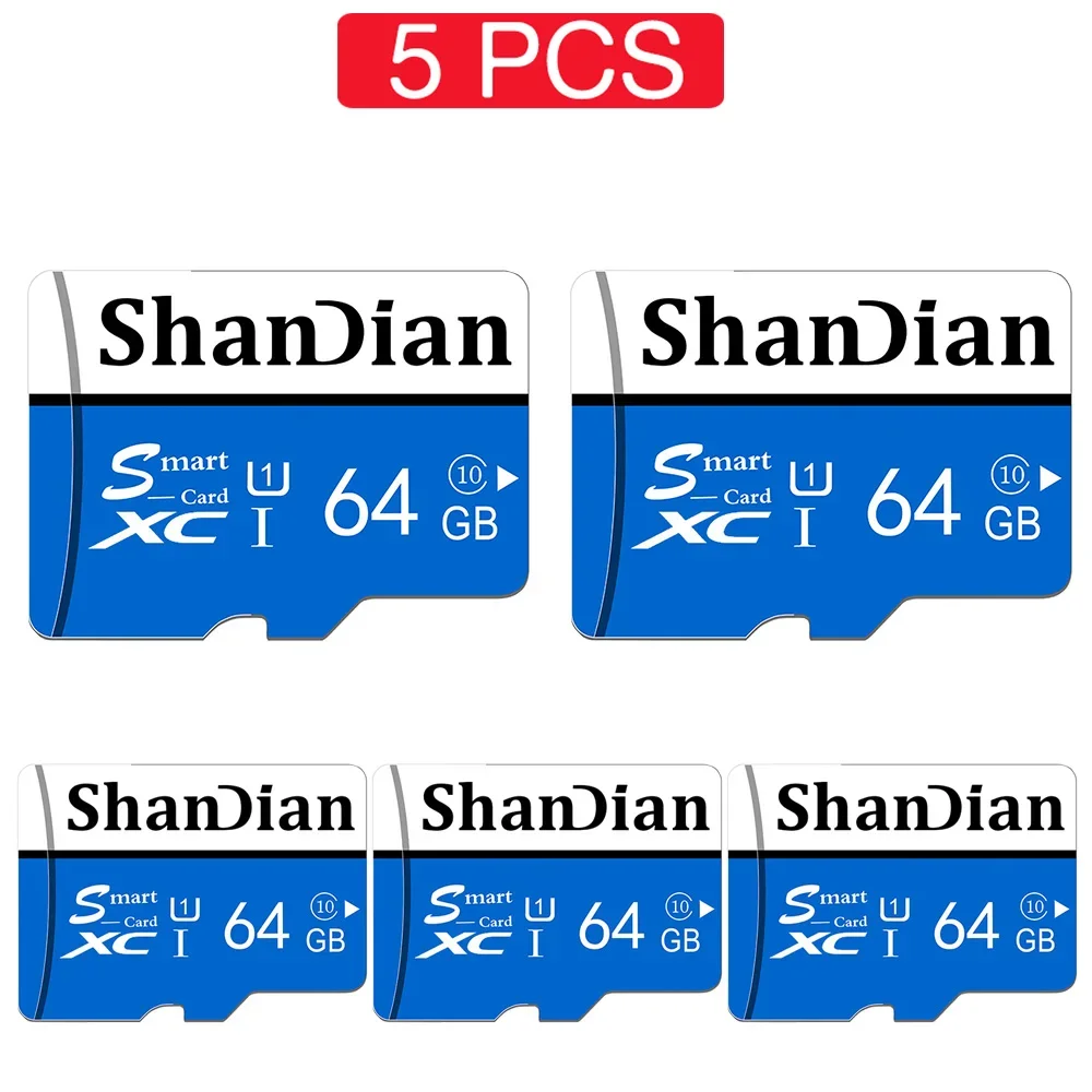SHANDIAN PAY 5 PCS LOT SD Memory Card High Speed 256GB 128GB 64GB Mini SD Card 32GB 16GB 8GB for ...