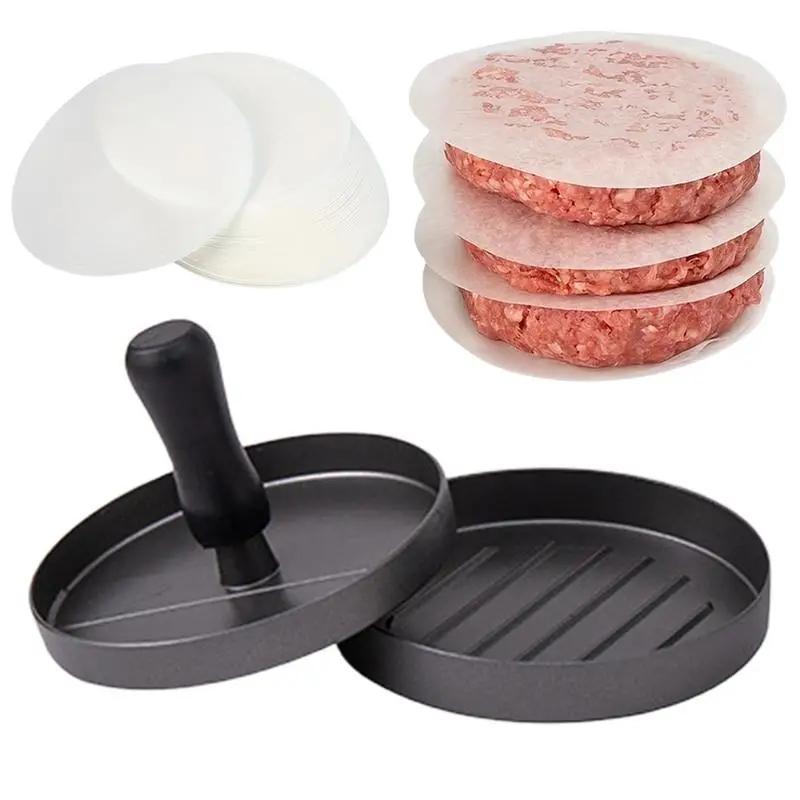 Non-Stick-Meat-Patty-Hamburger-Press-Stuffed-Pocket-Burger-Maker-Burger ...