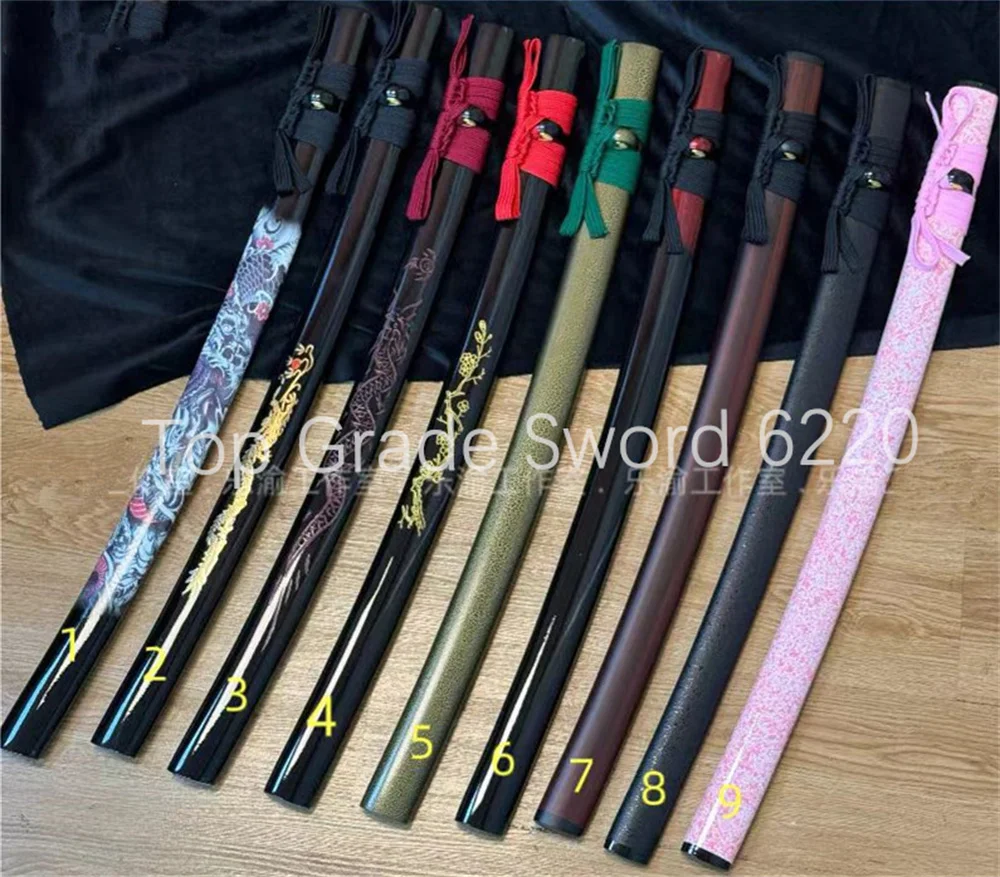 Very Beautiful 76cm Sheath Wooden Saya Scabbard Glossy Lacquered For ...