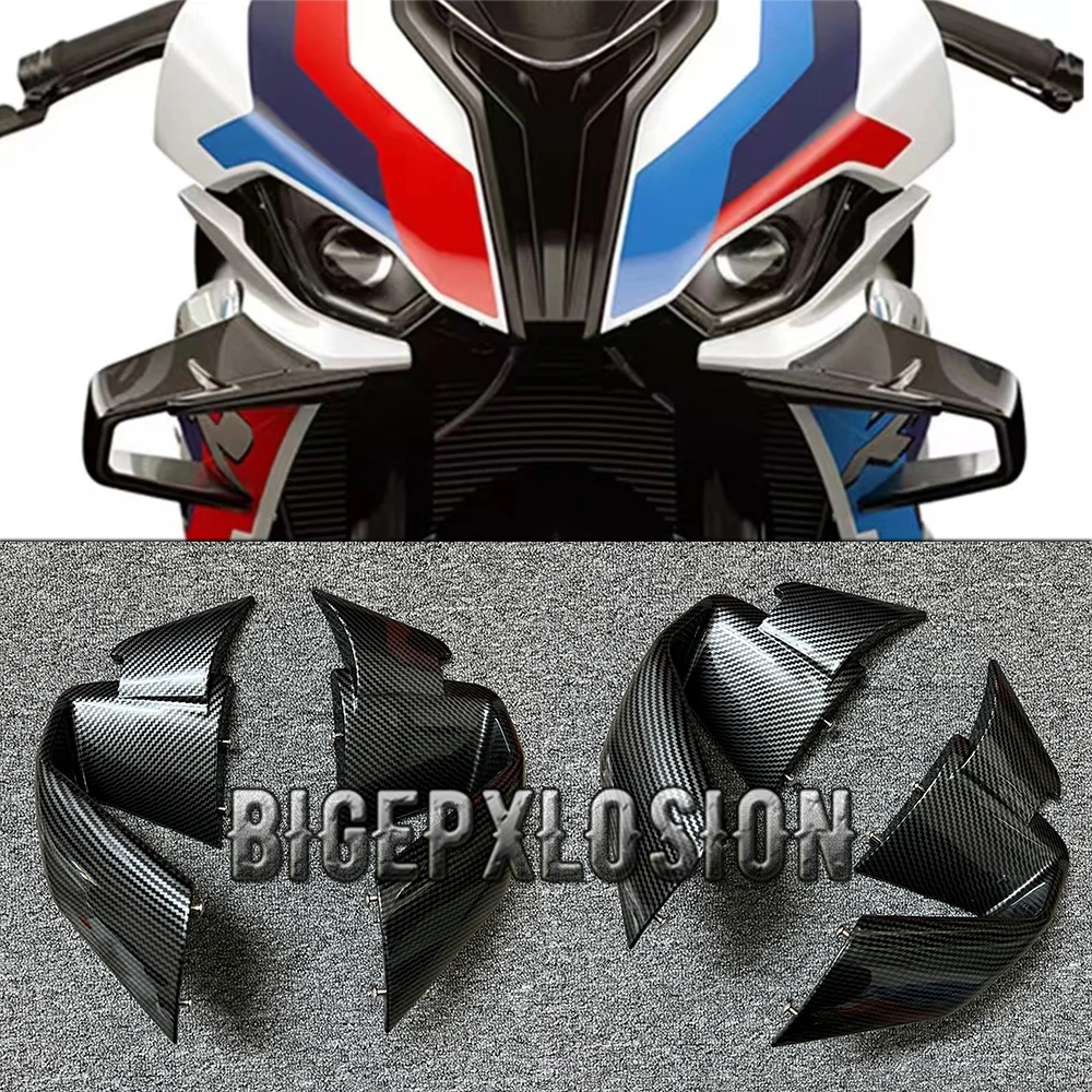 Abs Carbon Fiber Windshield Wing Fairing Front Aerodynamic Spoiler ...