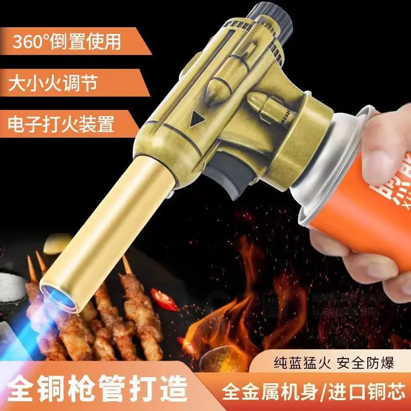 Flame-Gun-Welding-Torch-Gas-Burner-Blower-Pure-Copper-Gas-Torch-Brazing ...