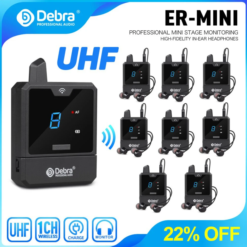 Debra-UHF-IEM-Wireless-In-Ear-Monitor-System-Audio-Mini-UHF ...