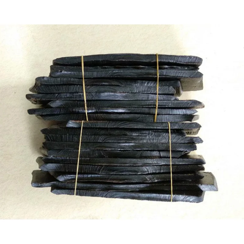 2pieces-DIY-Knife-Handle-Material-Black-Buffalo-Horn-Slice-Plate ...