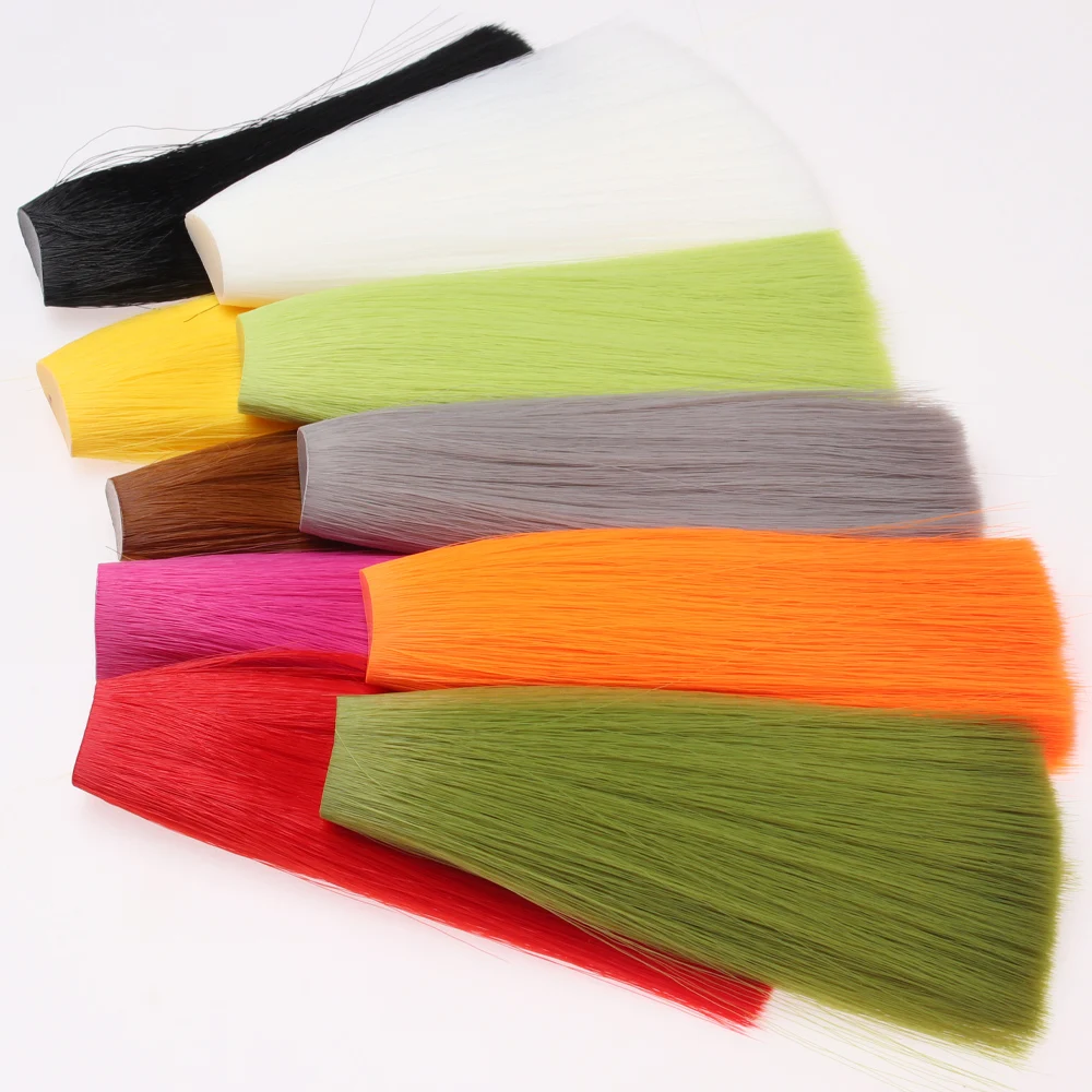5.71" Long Tapered Faux Bucktail Fiber Fly Tying Material For Mayfly ...