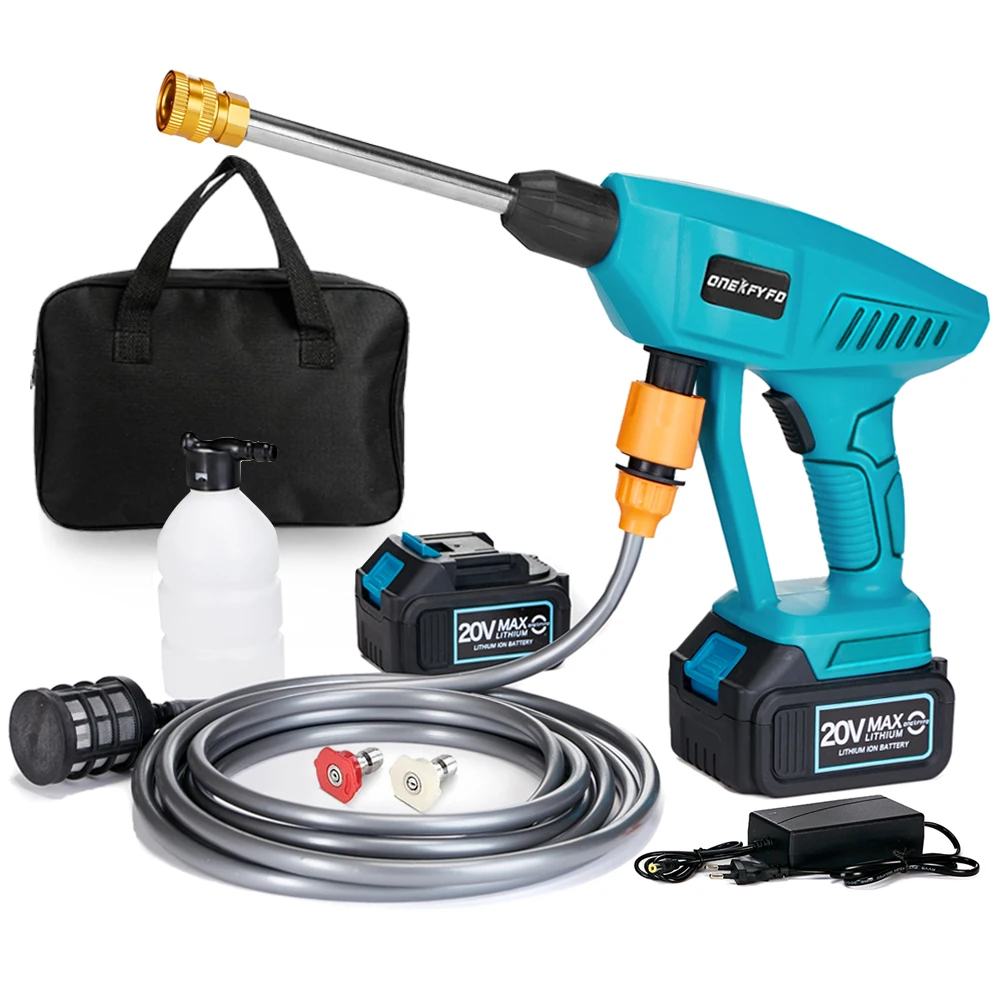 Electric Wireless High Pressure Cleaner Washer Spray Water Gun Car Wash ...