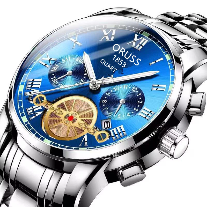Oruss 1853 Watch Top Brand Luxury Mens Watches Luminous Waterproof ...