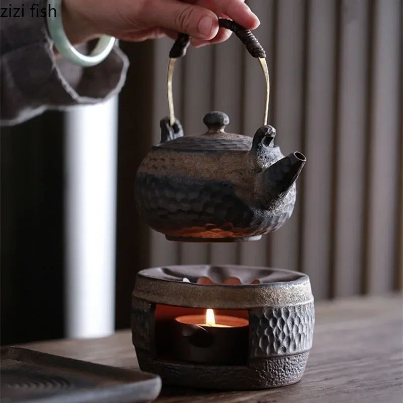 Stoneware-Warm-Tea-Stove-Ceramic-Teapot-Handle-Pot-Heating-Furnace ...