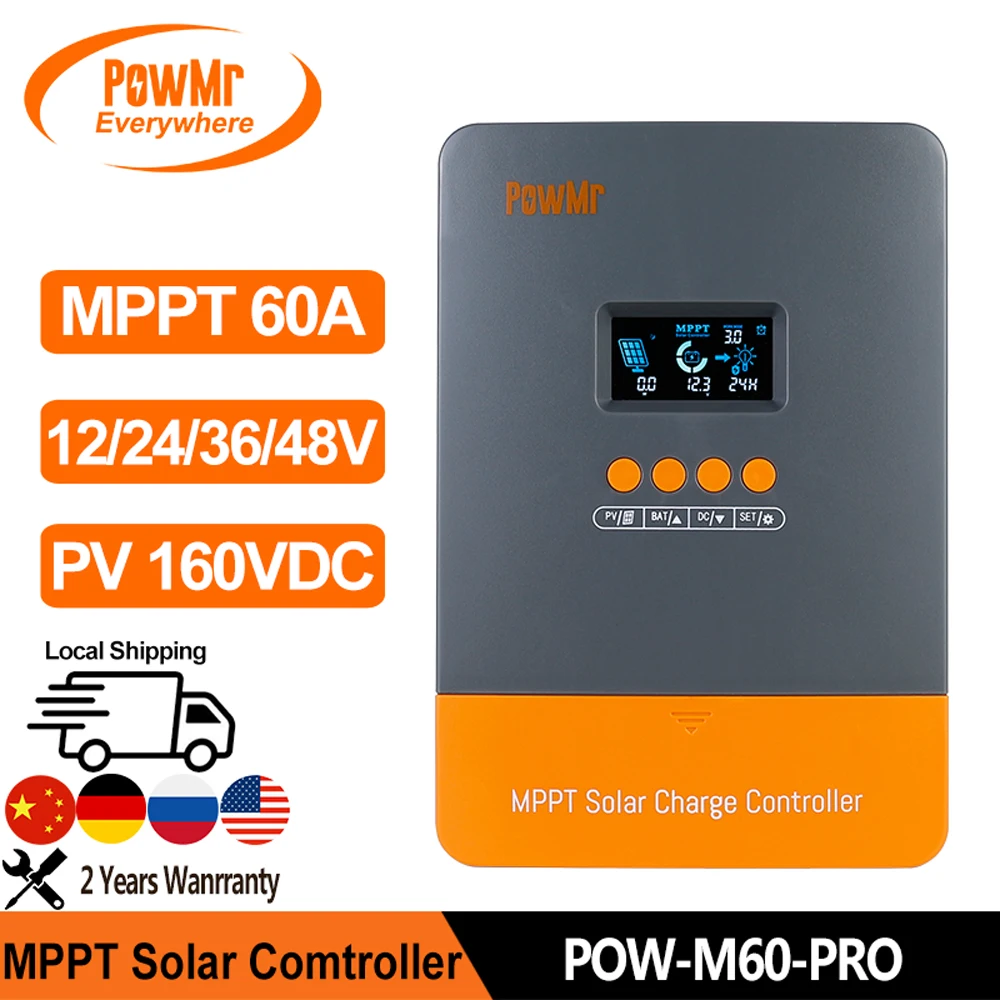PowMr-controlador-de-carga-Solar-100-MPPT-60A-regulador-DSP-versi-n ...