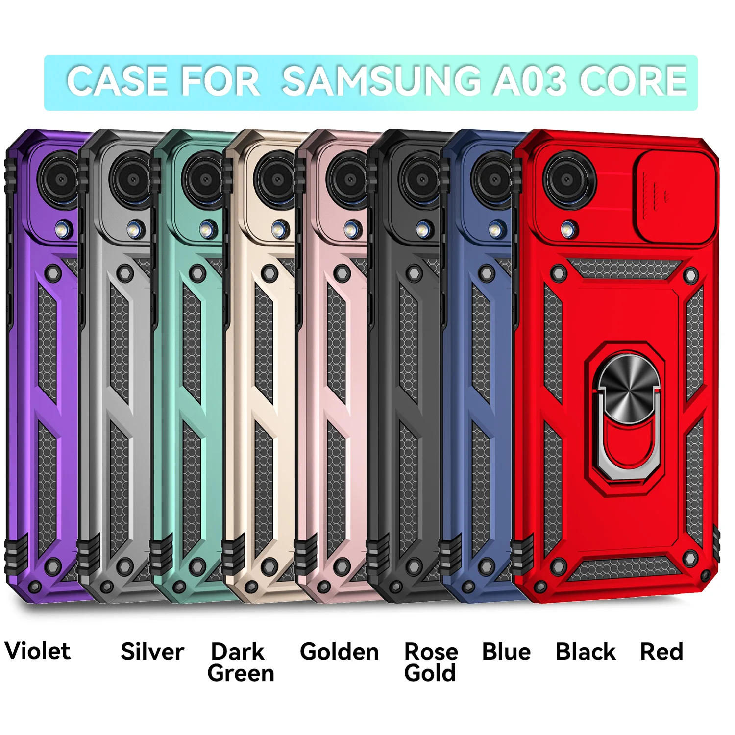 Для Samsung Galaxy A03 Core чехол Coque Funda слайд-объектив магнитный ...