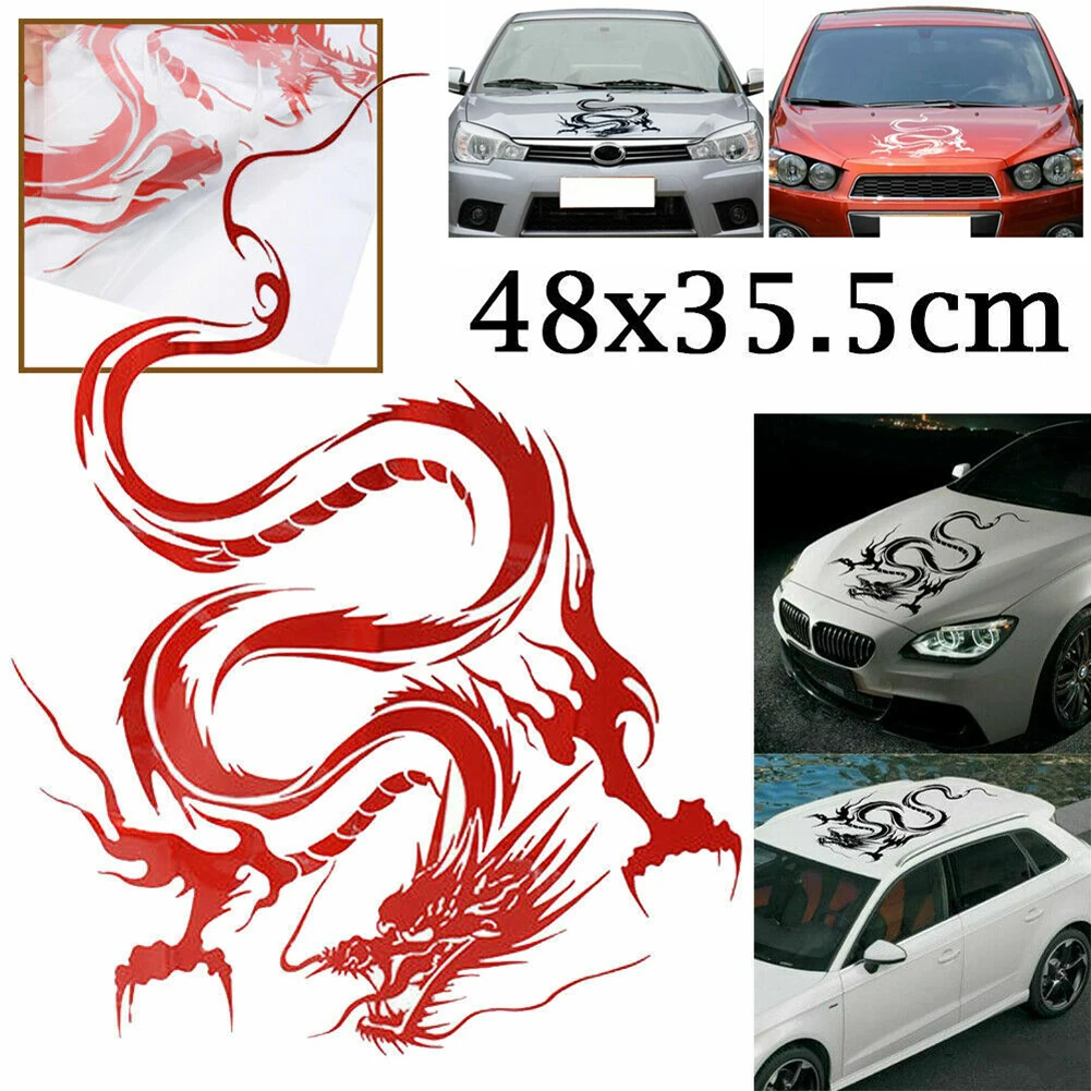 Car Hood Chinese Dragon Styling Sticker For Auto Trunk Vinyls Decal Car ...