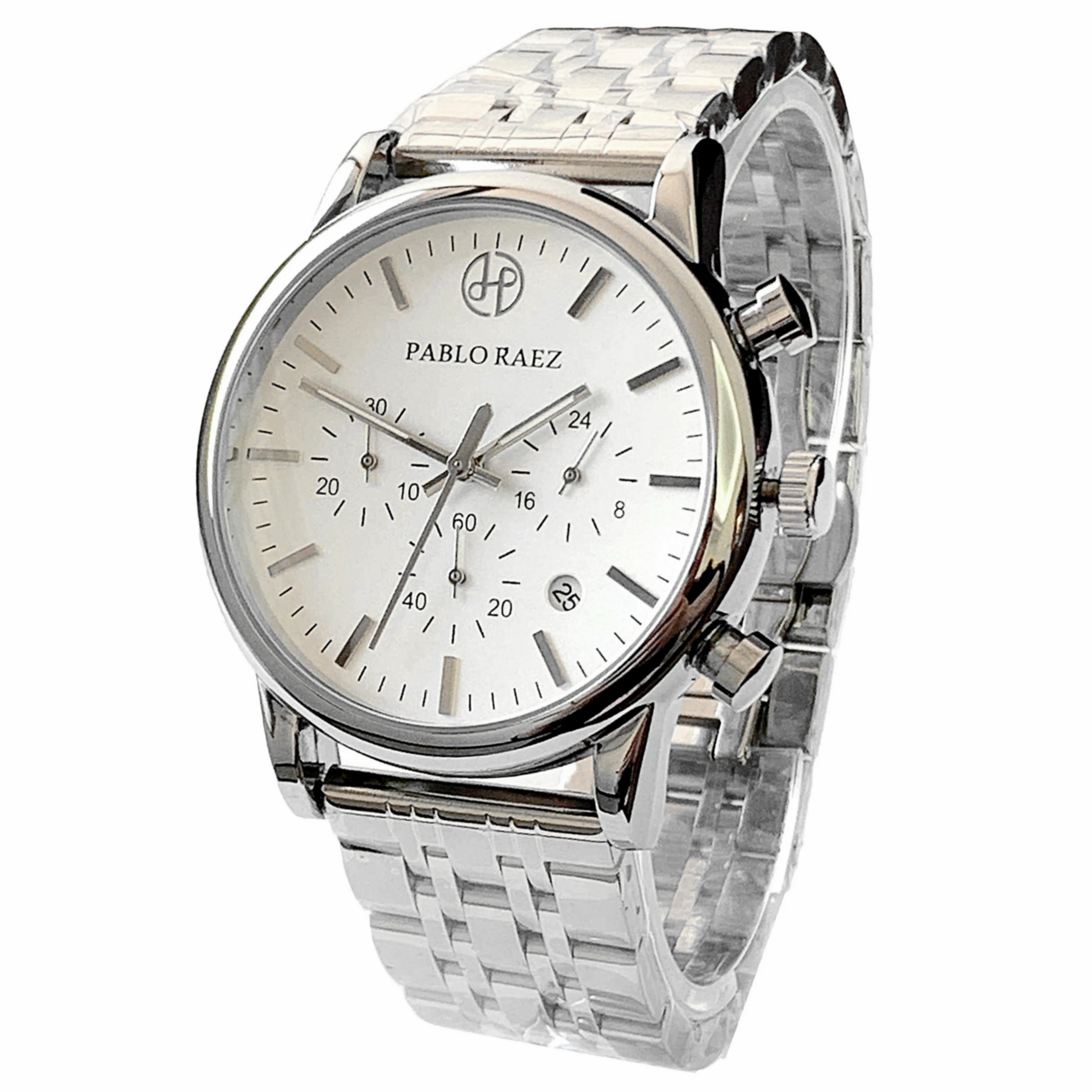 PABLO-RAEZ-Full-Stainless-Steel-Chronograph-Male-Watch-Luxury-New ...