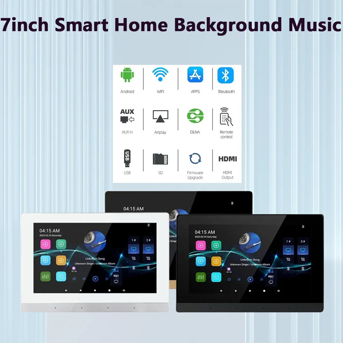7inch-Android-11-Alexa-Wall-Panel-Smart-Home-Background-Music-Stereo ...