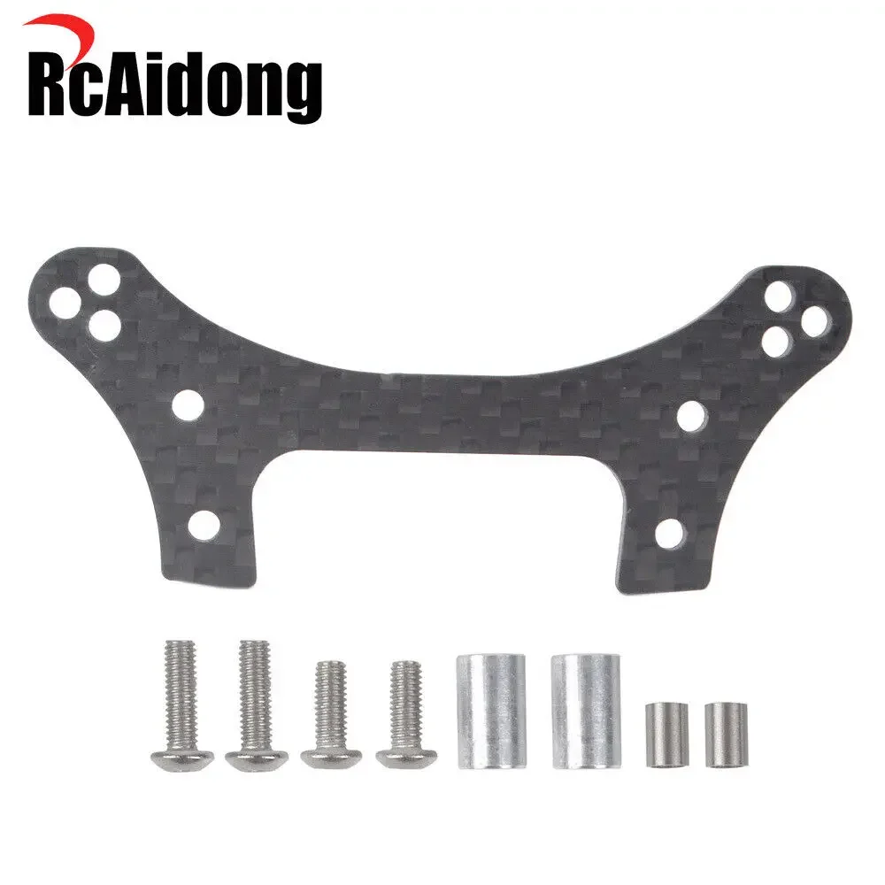 RcAidong-Front-Carbon-Damper-Stay-Shock-Tower-Set-for-Tamiya-DT03-54562 ...