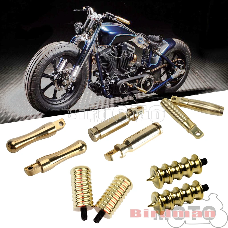 Universal-For-Harley-BMW-Cafe-Racer-Bobber-Brass-Vintage-Old-Shool ...