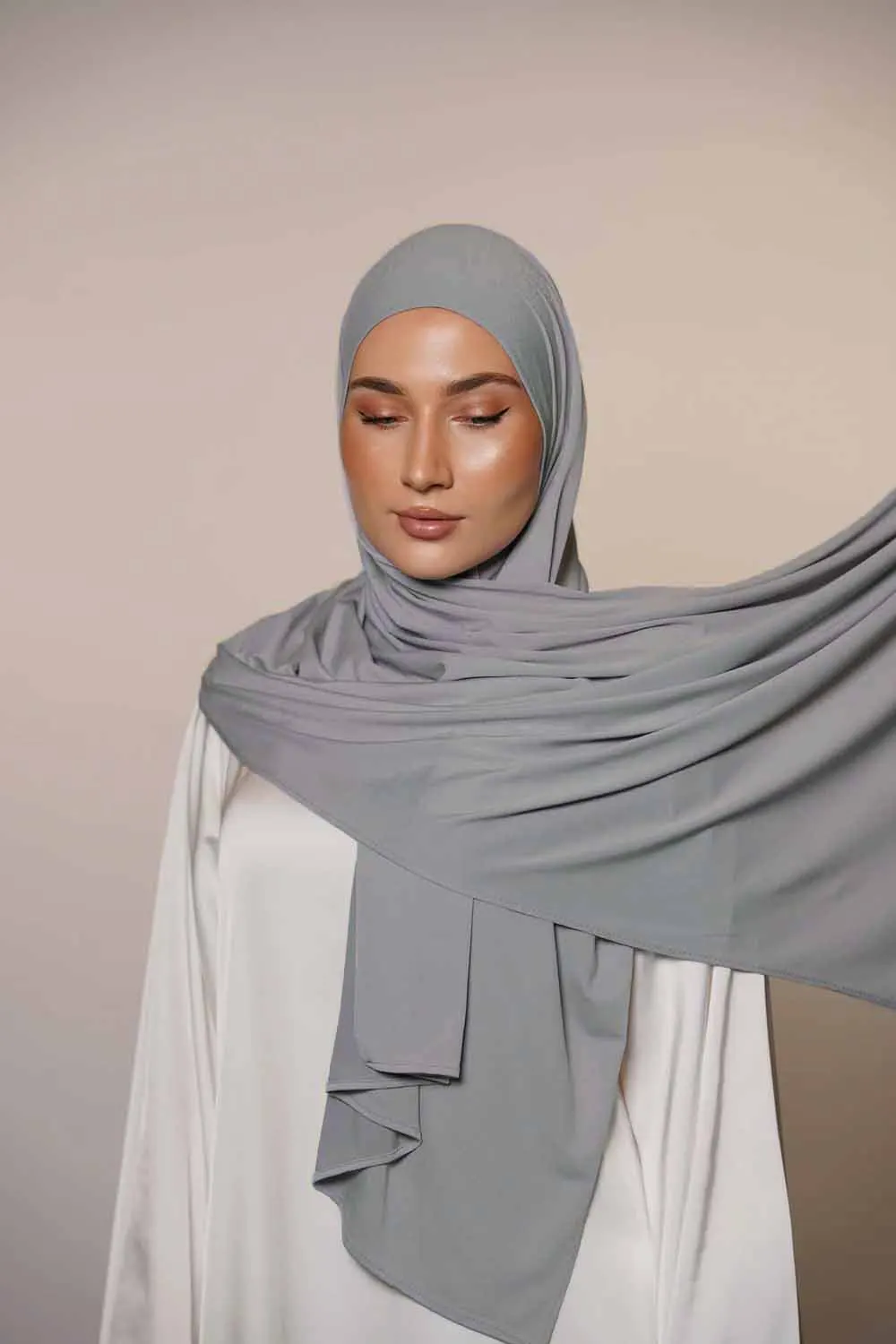 New Premium Jersey Line Hijab Bicolor Hijabs for Women Scarf Medina ...