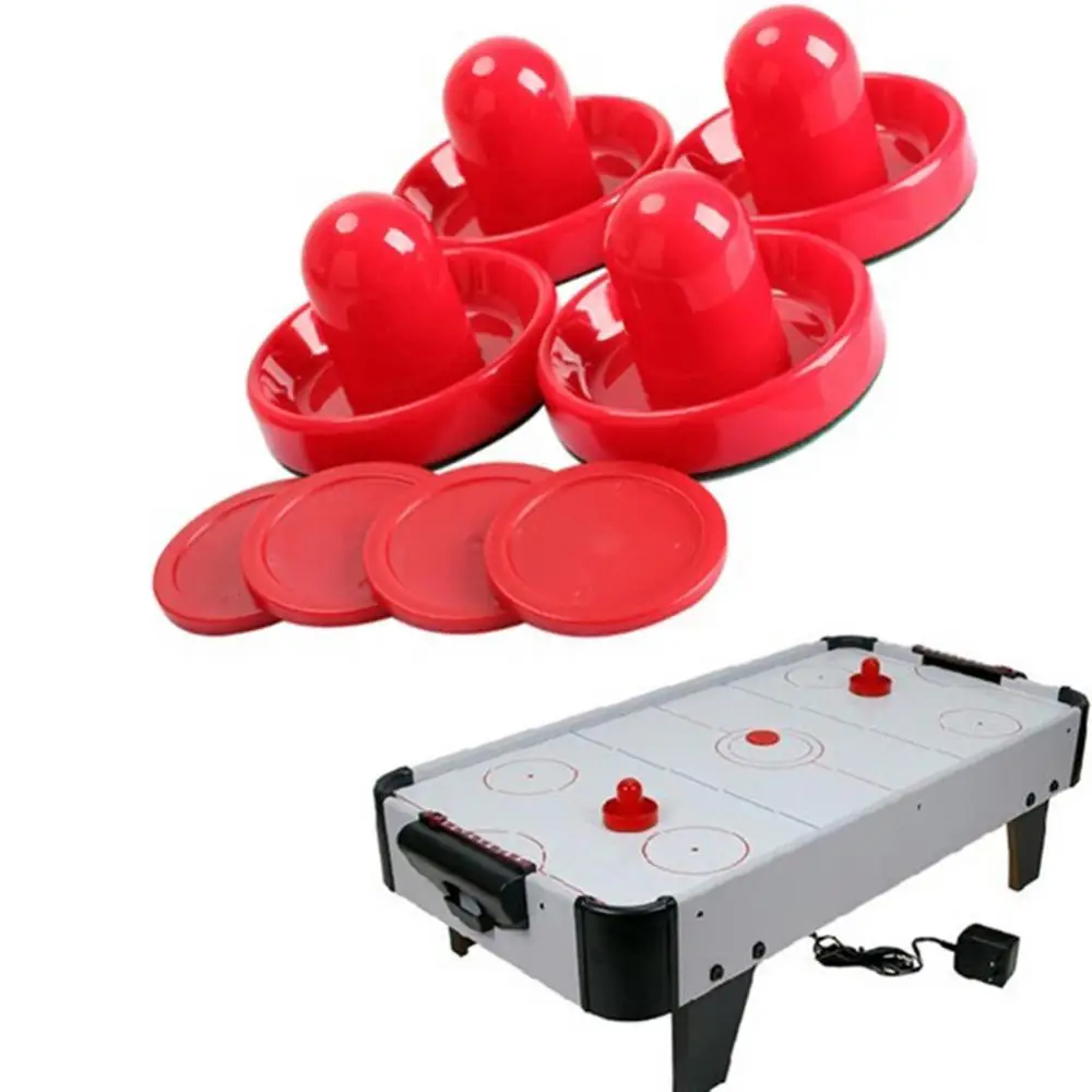 Air-Hockey-Table-Goalies-Round-Pucks-Felt-Pusher-Mallet-Grip-Game ...